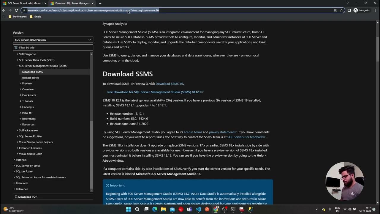 Creating Database and table in SQL Server | Flask APIs in Python - YouTube