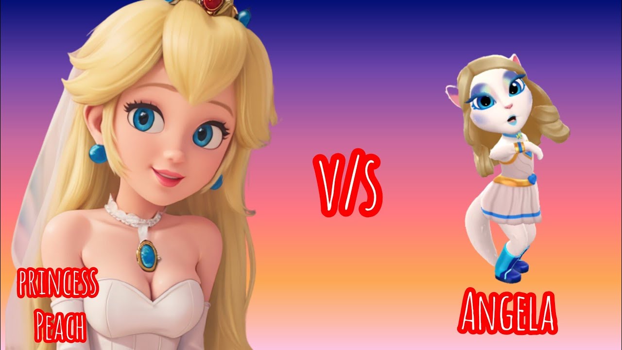 my talking angela 2-Princess peach Makeover-New updates - YouTube