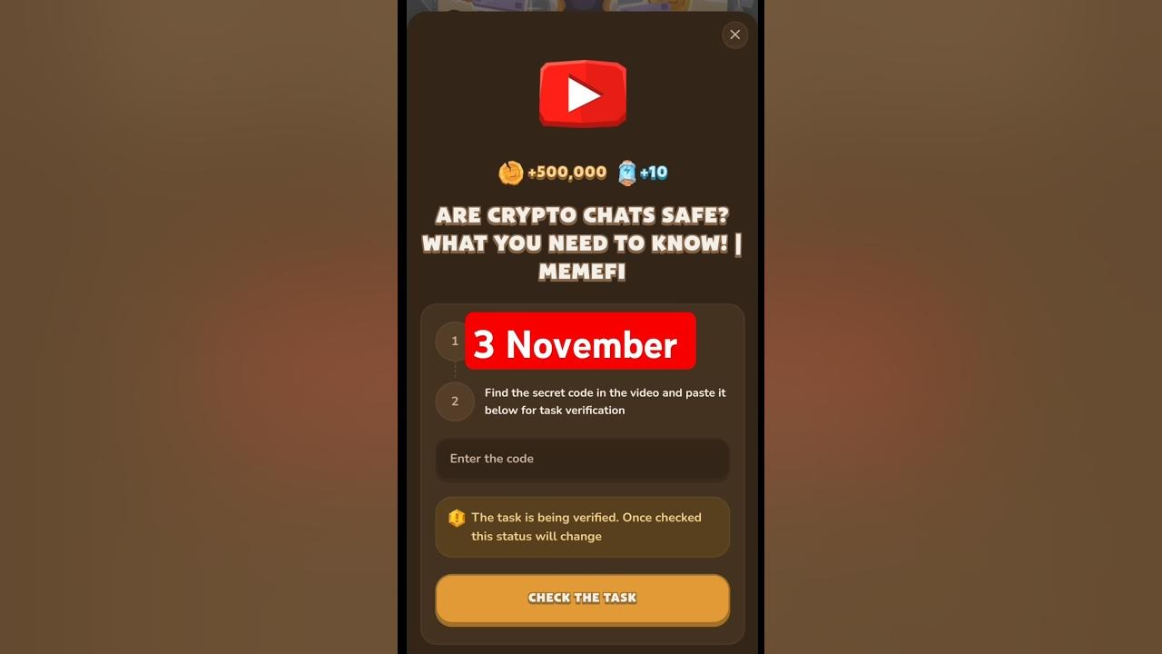 Are Crypto Chats Safe What You Need to Know! Meme #memefi #airdrop - YouTube
