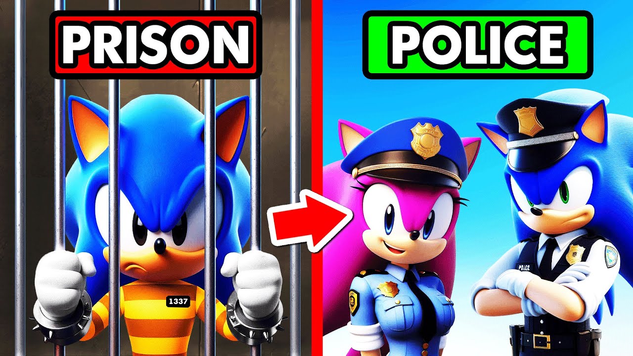 Sonic Becomes POLICE OFFICER (GTA 5) - YouTube