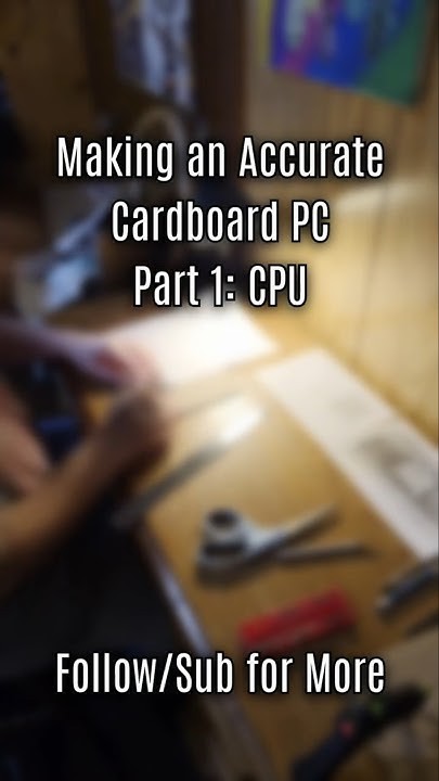 Accurate Cardboard PC Part 1: CPU - YouTube