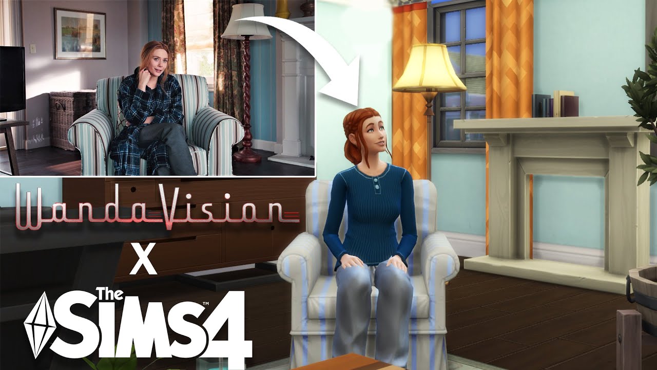 I recreated the WANDAVISION Episode 7 house in The Sims 4! | Sims 4 ...