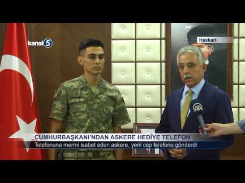 Cumhurbaşkanı'ndan Askere Hediye Telefon