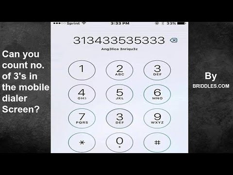 How many 3's In Mobile Phone Screenshot Video Riddle - YouTube