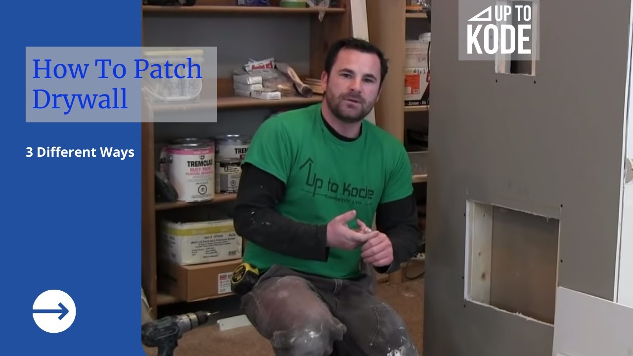 How To Patch Drywall-3 Ways! - YouTube