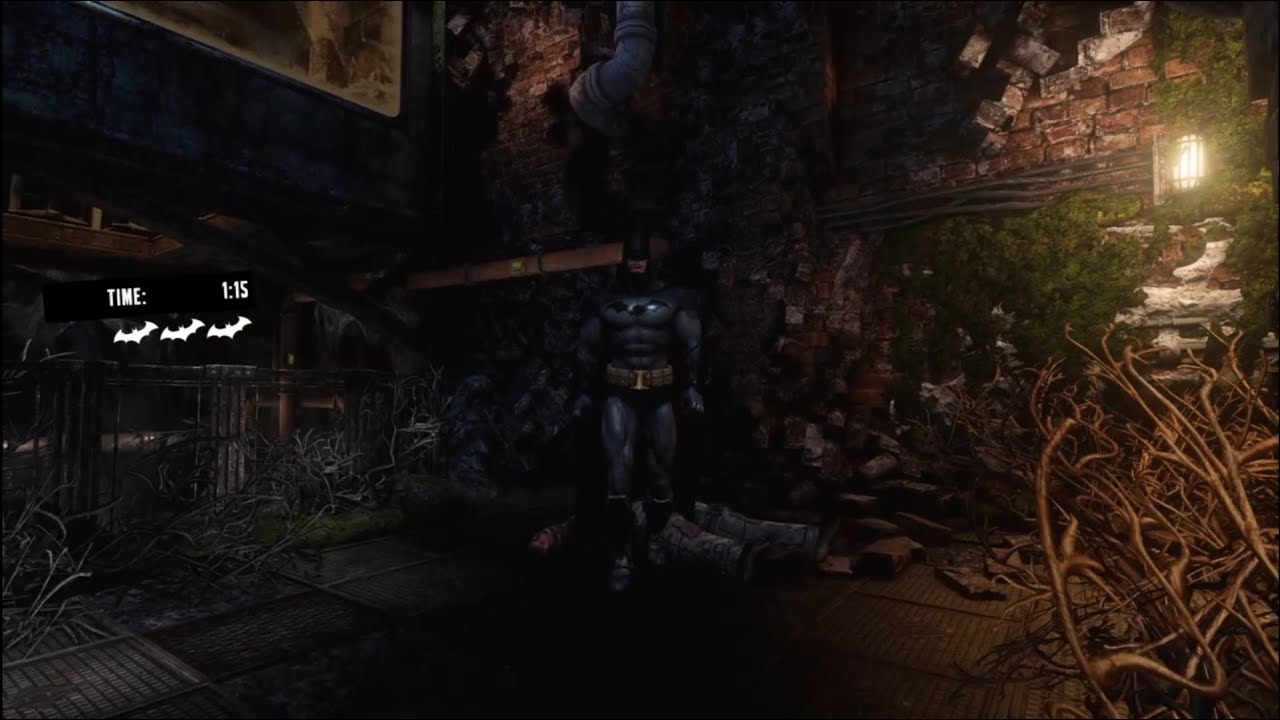 BATMAN : ARKHAM ASYLUM - INVISIBLE PREDATOR (EXTREME) [PS4] - YouTube