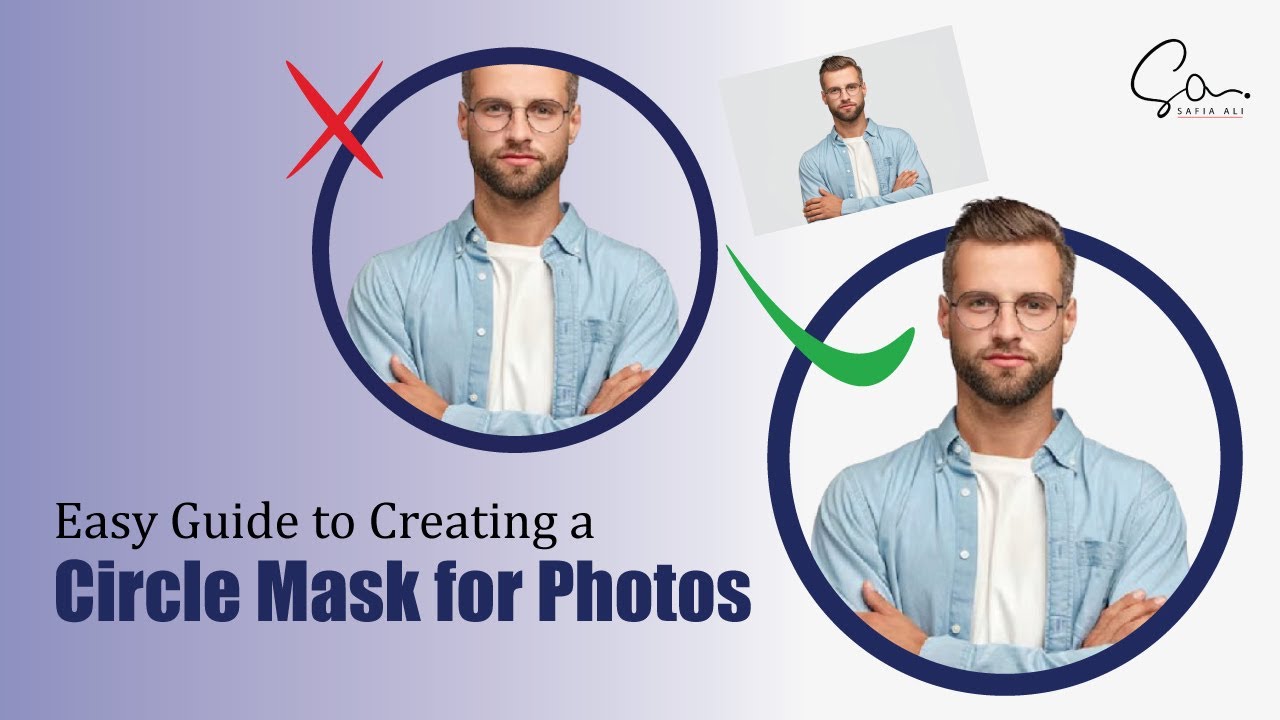 Simple Steps to Mask a Photo into a Circle | Portrait Pop Out Effect ...