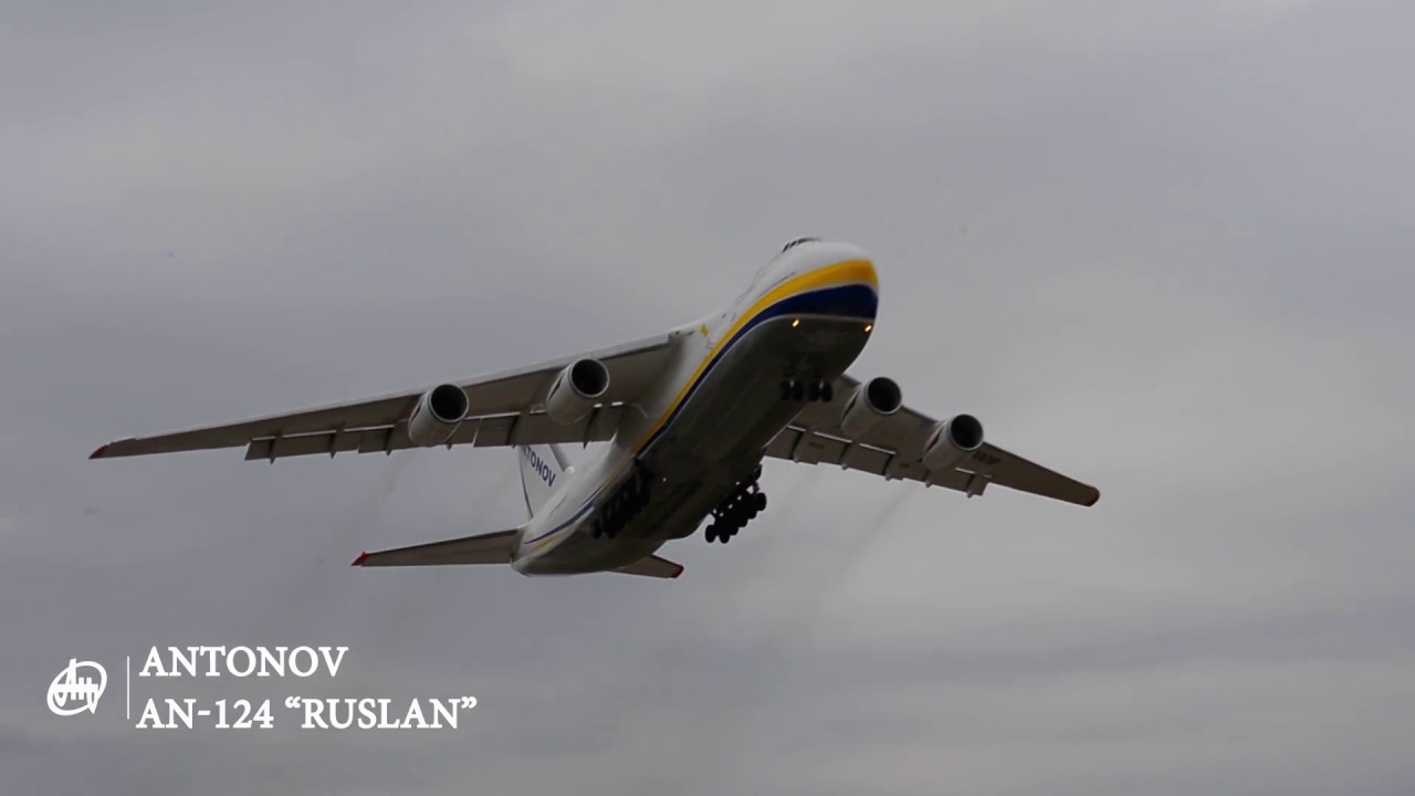 Зліт літака Ан-124/An-124 is taking off - YouTube