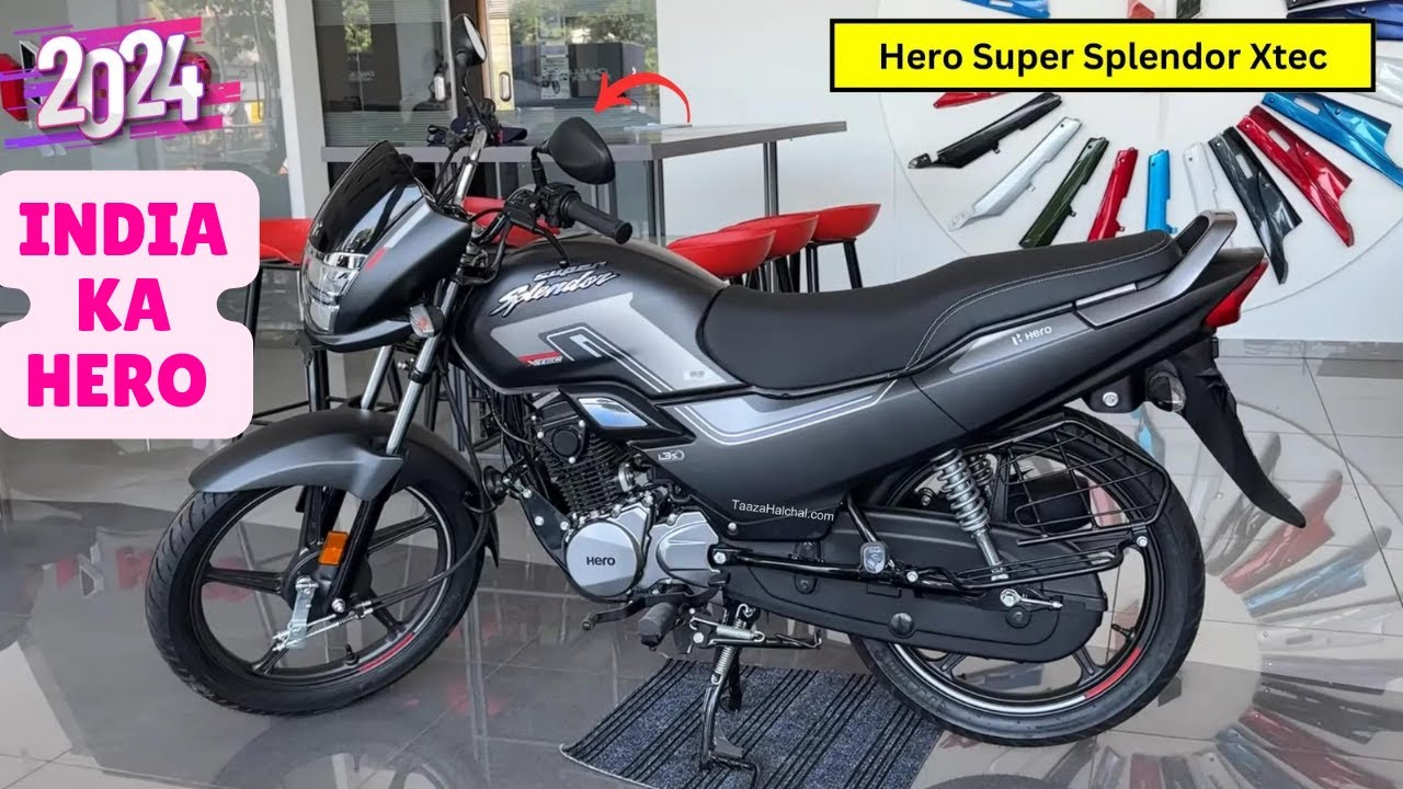 New Hero Super Splendor Xtec 2024 Big Update Buy 125cc Bike In Splendor ...