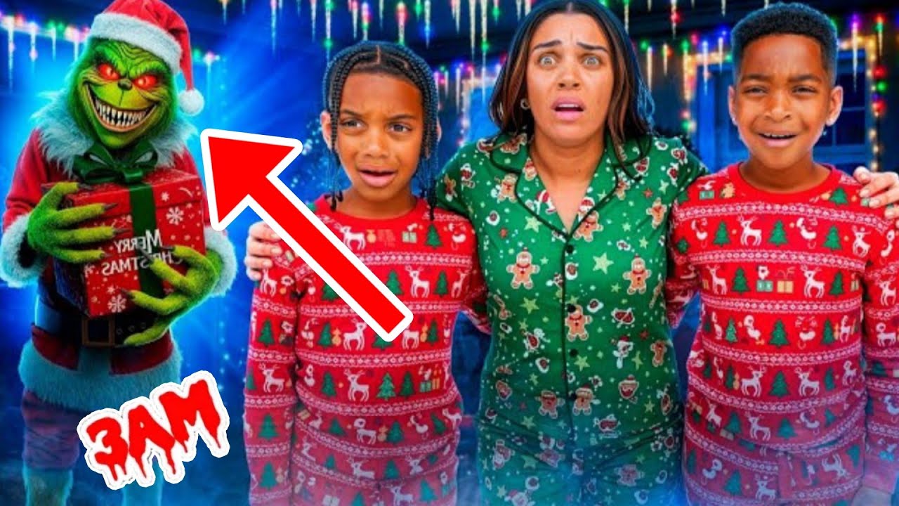 The Prince Family FACE TO FACE WITH THE GRINCH AT 3AM! 😱 (HE WAS IN OUR ...