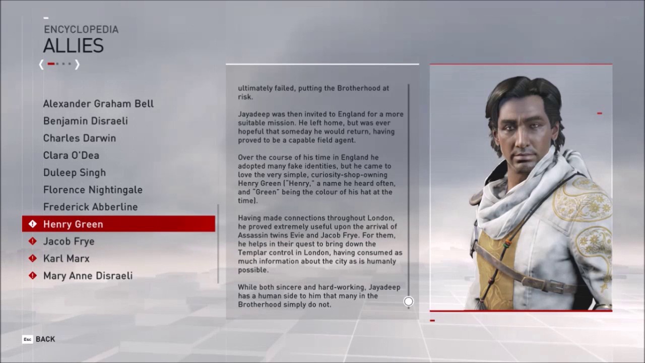 Assassin's Creed Syndicate - Allies, Enemies, Other People Database ...