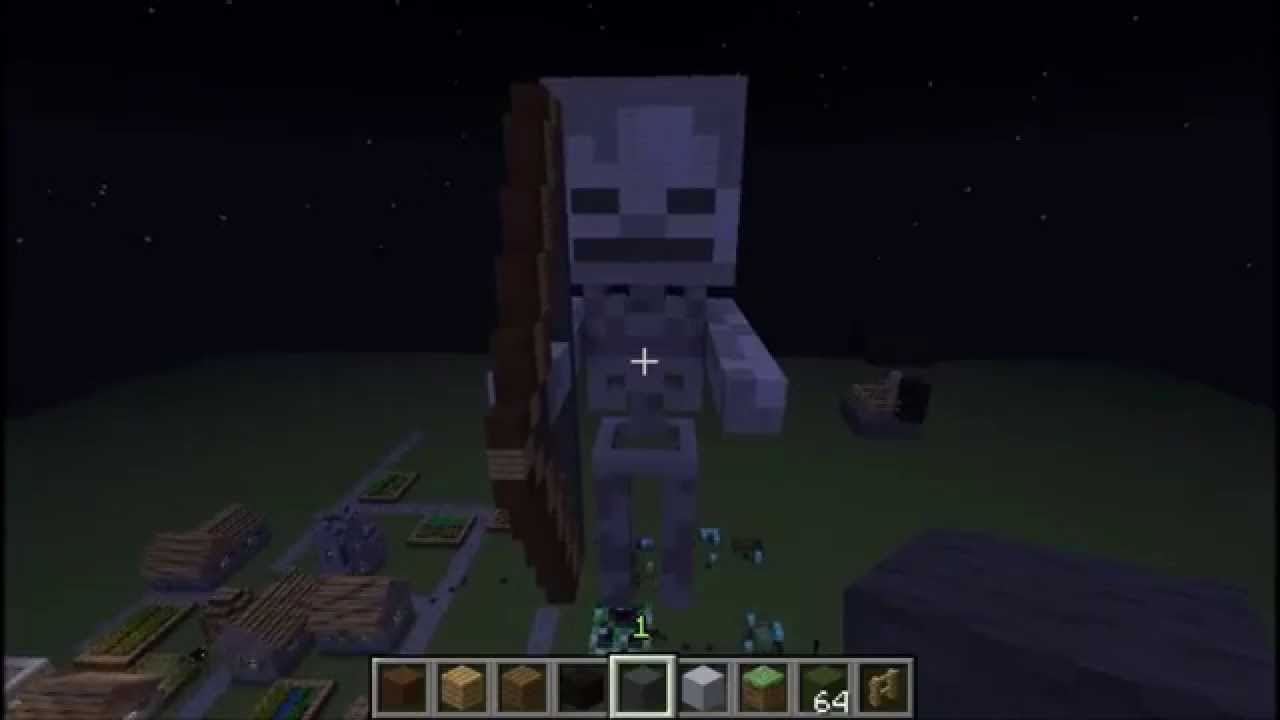 Minecraft build skeleton - YouTube