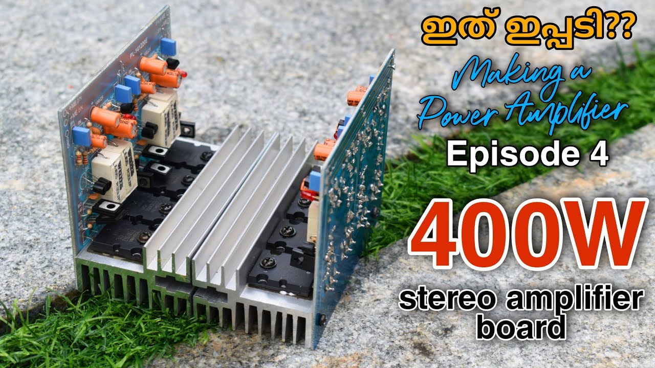 400W R.M.S Stereo Amp Board | How to convert stereo amplifier board to ...