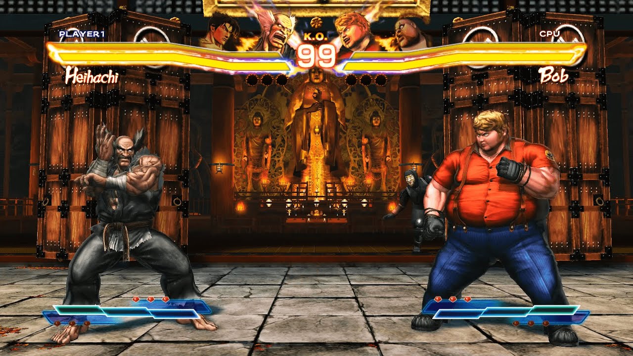 Heihachi & Jin vs Bob & Rufus (Hardest) - Street Fighter X Tekken - YouTube