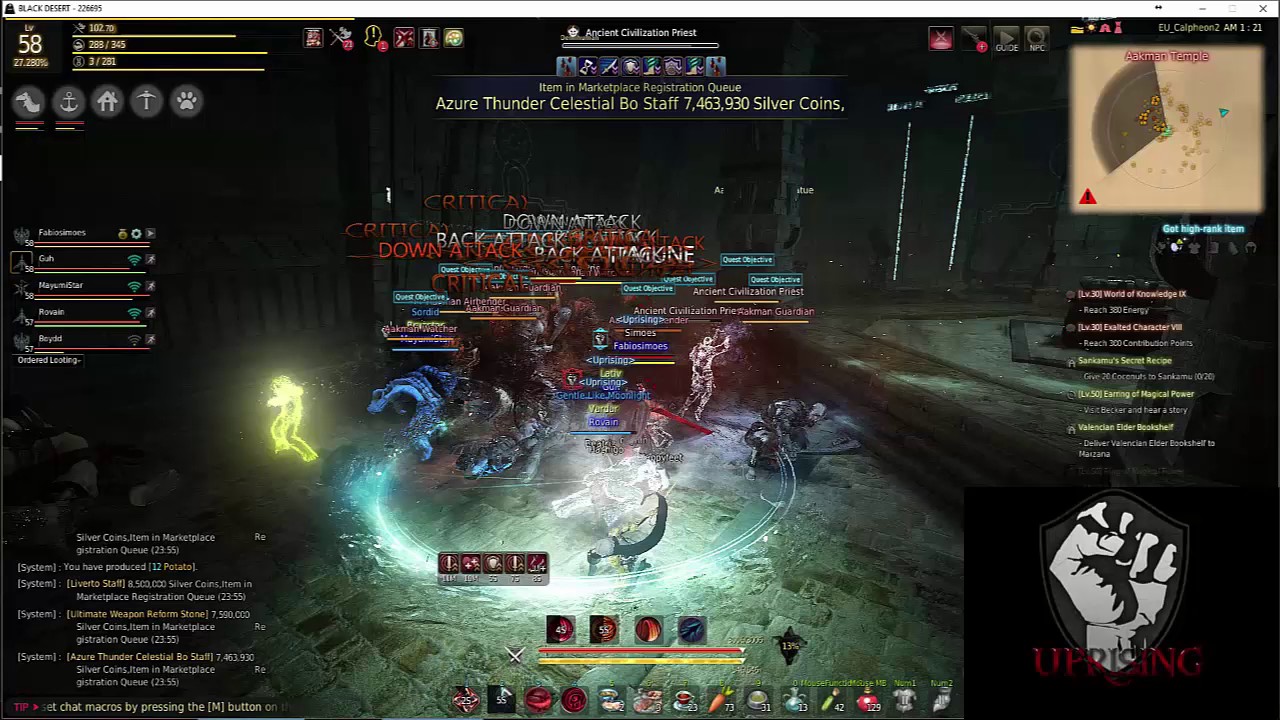 Black Desert Online - Aakman Temple - lv 58+ - YouTube