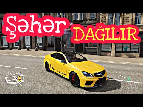 Mercedes C63 ilə şəhər dağılır! (Qaqam Sürür eyy)ti maladoy ya maladoy
