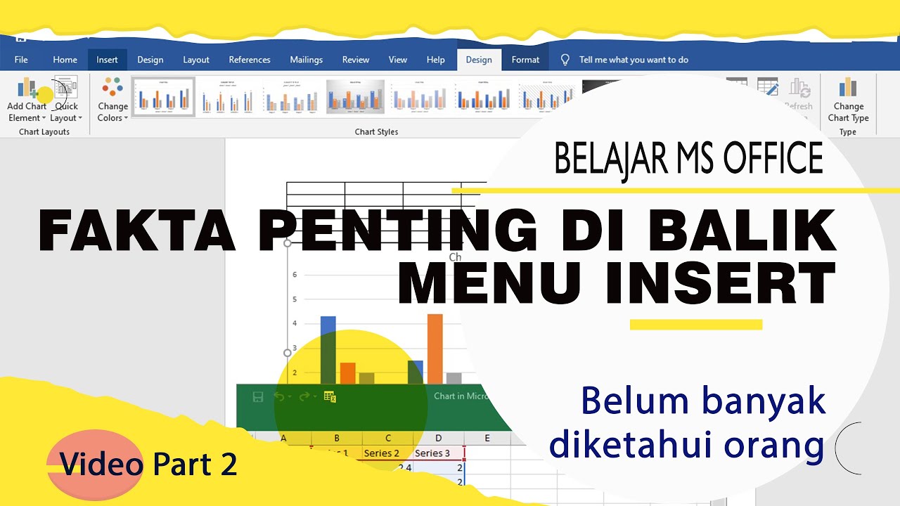 CARA MUDAH DAN BENAR BELAJAR MS WORD 2023 | MENUBAR INSERT | Fakta ...