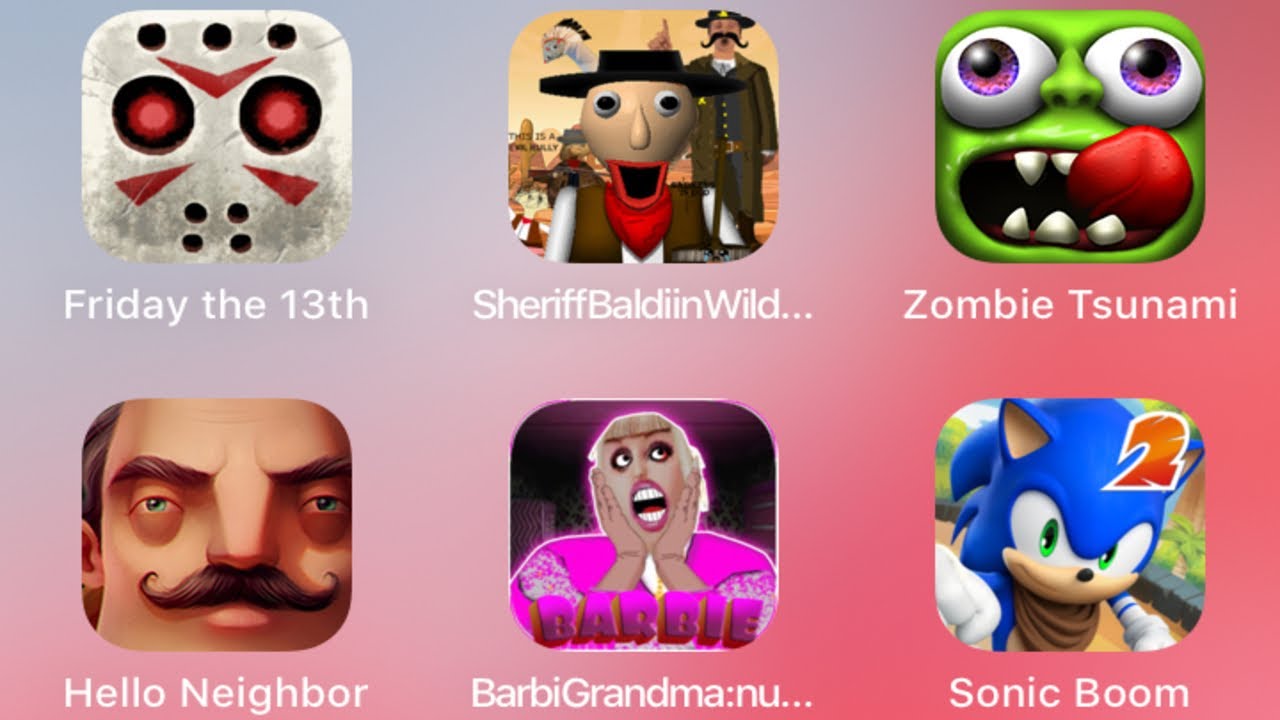 baldi granny horror game sonic boom zombie tsunami friendly vs baldis ...