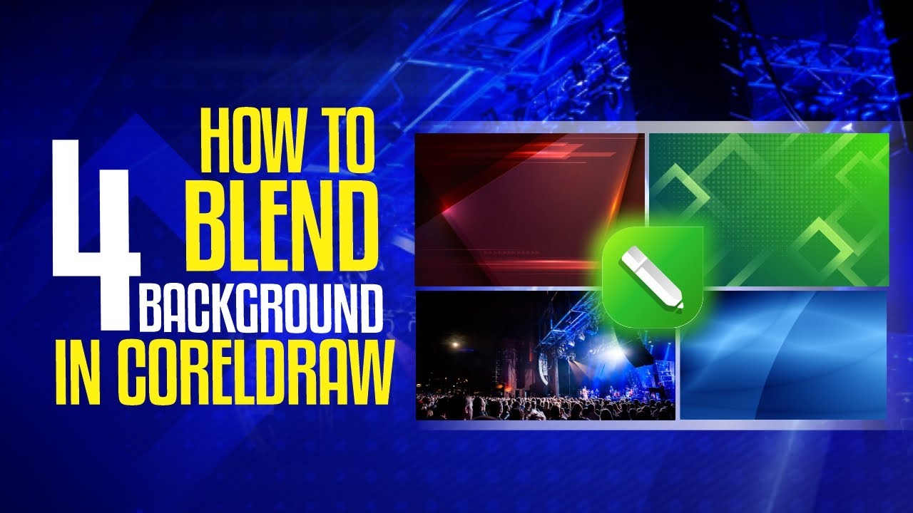 HOW TO BLEND BACKGROUNDS IN CORELDRAW - YouTube
