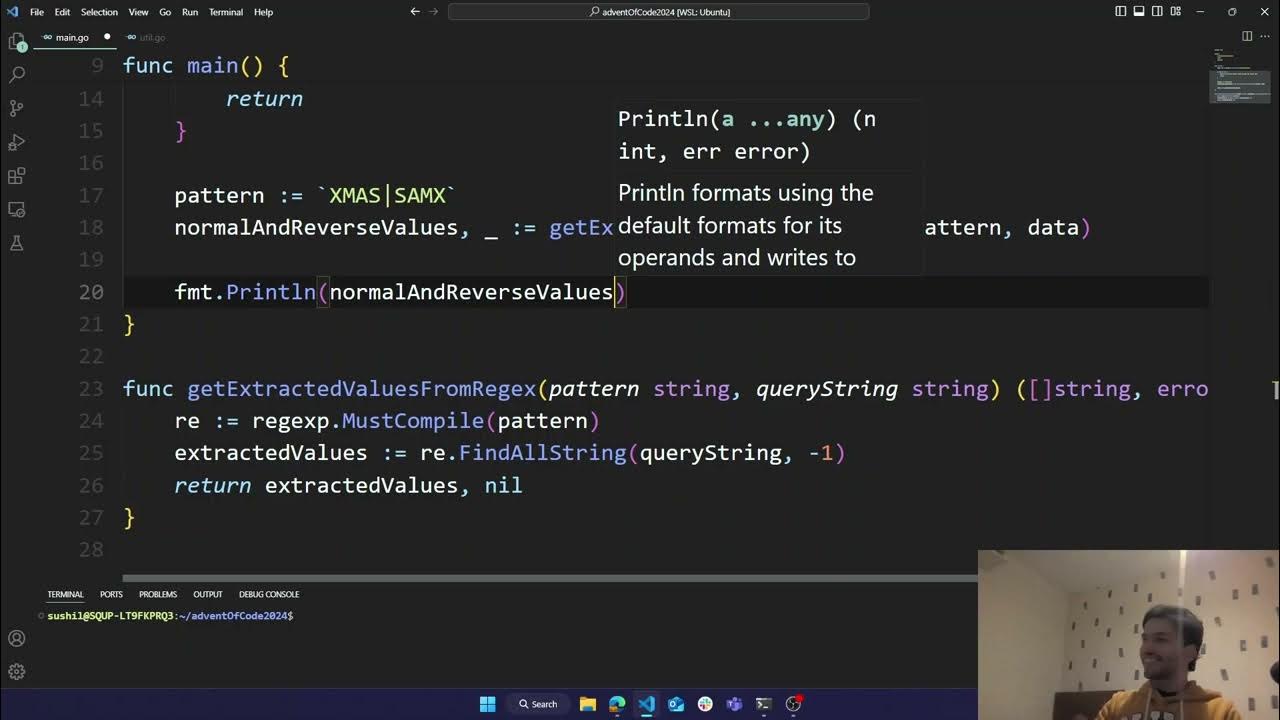 Day 4 Advent of Code : Golang (Incomplete) - YouTube
