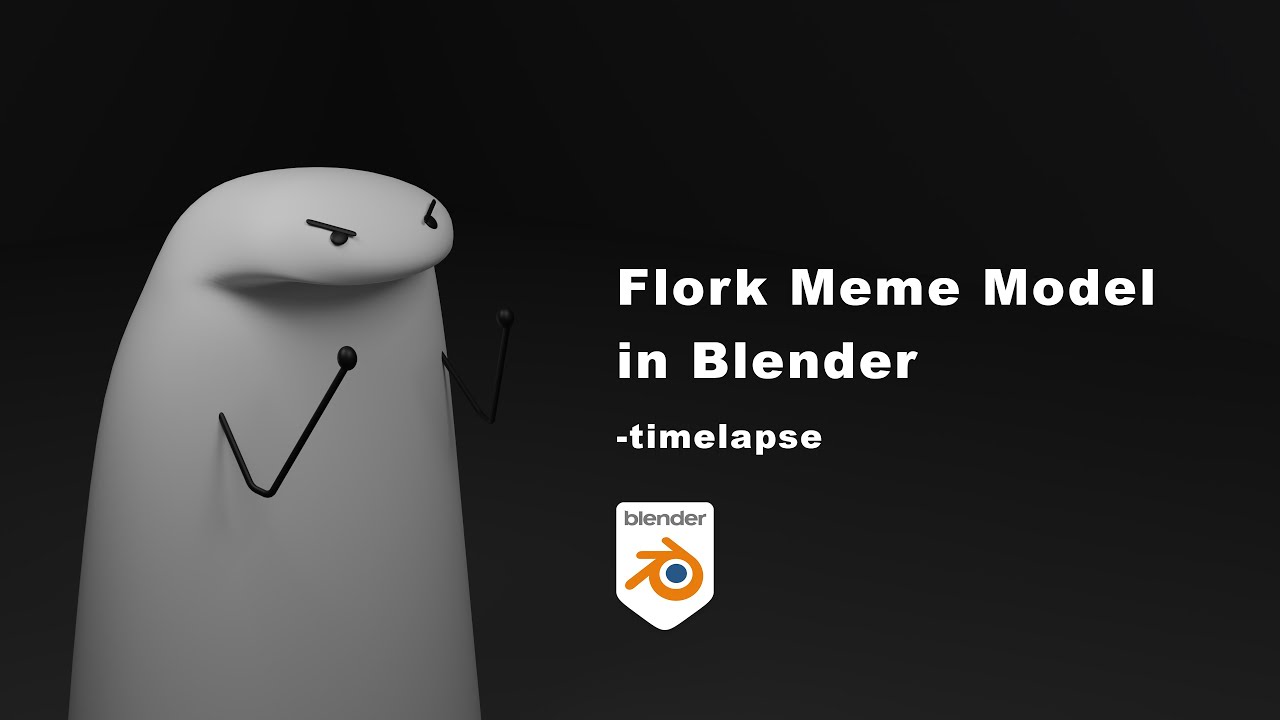 Flork Meme Model in Blender - Timelapse - YouTube