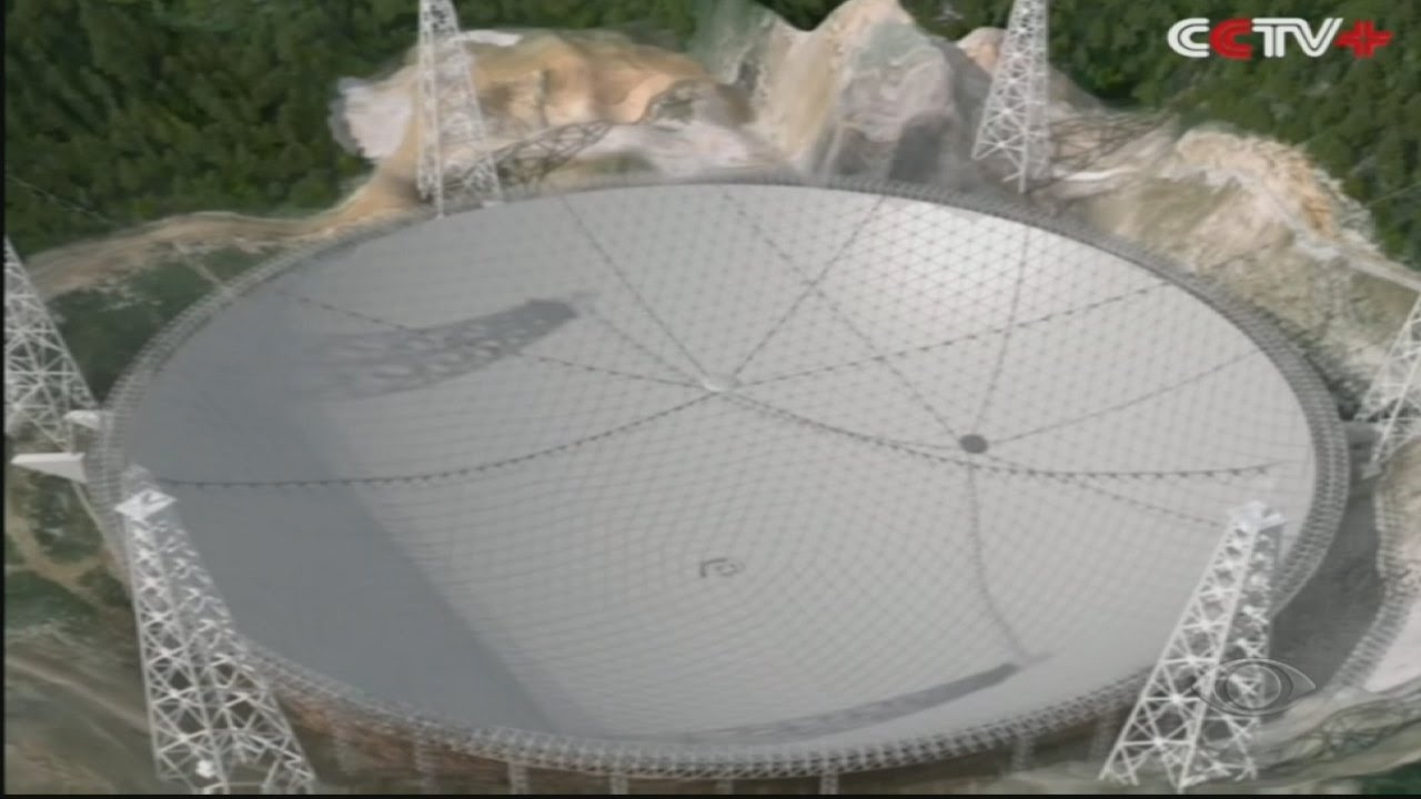 China constrói antena gigante para encontrar ET - YouTube