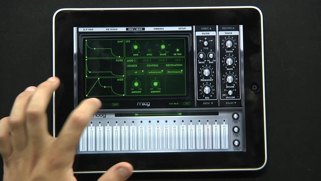 AniMoog Synthesizer for iPad Review - YouTube