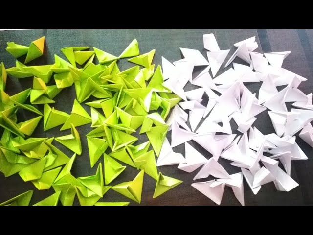 How To Fold 3d Origami Piecesfaster Tutorial Youtube
