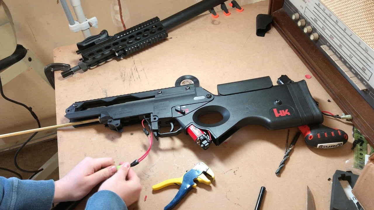 JG G36 Gearbox Modifications - YouTube