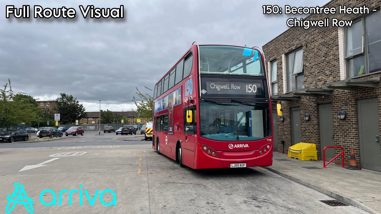 Full Route Visual | London Bus Route 150: Becontree Heath - Chigwell ...