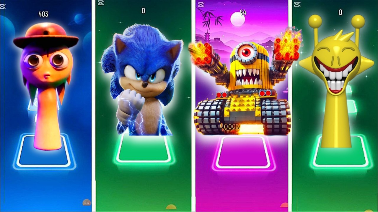 INCREDIBOX SPRUNKI HORROX SKUNX 3 🟢 SONIC EXE 🟢 MINONS LEGO MONSTER ...