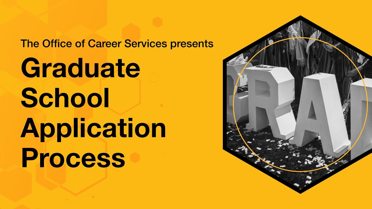 Graduate School Application Process - YouTube