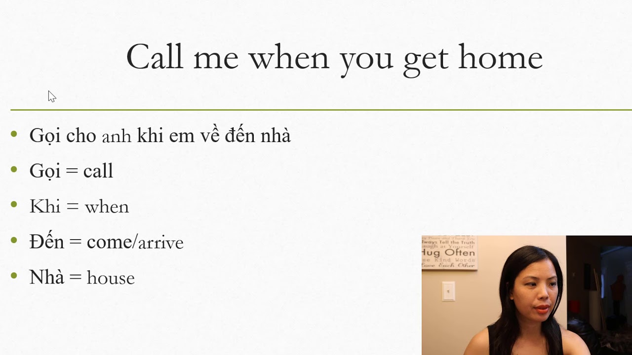 How to say "Text me when you get home" in Vietnamese | Call Me Text Me ...