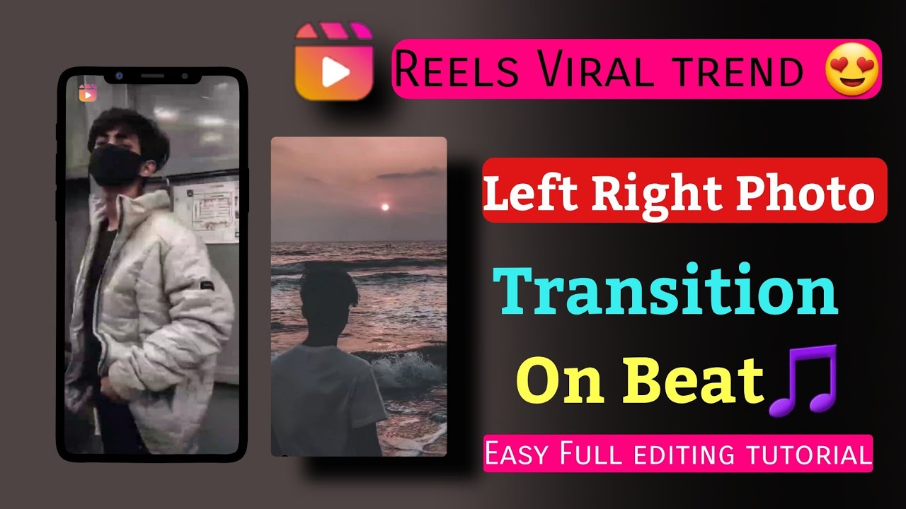 Left right photo transition on beat editing tutorial | viral Reels 😍 ...