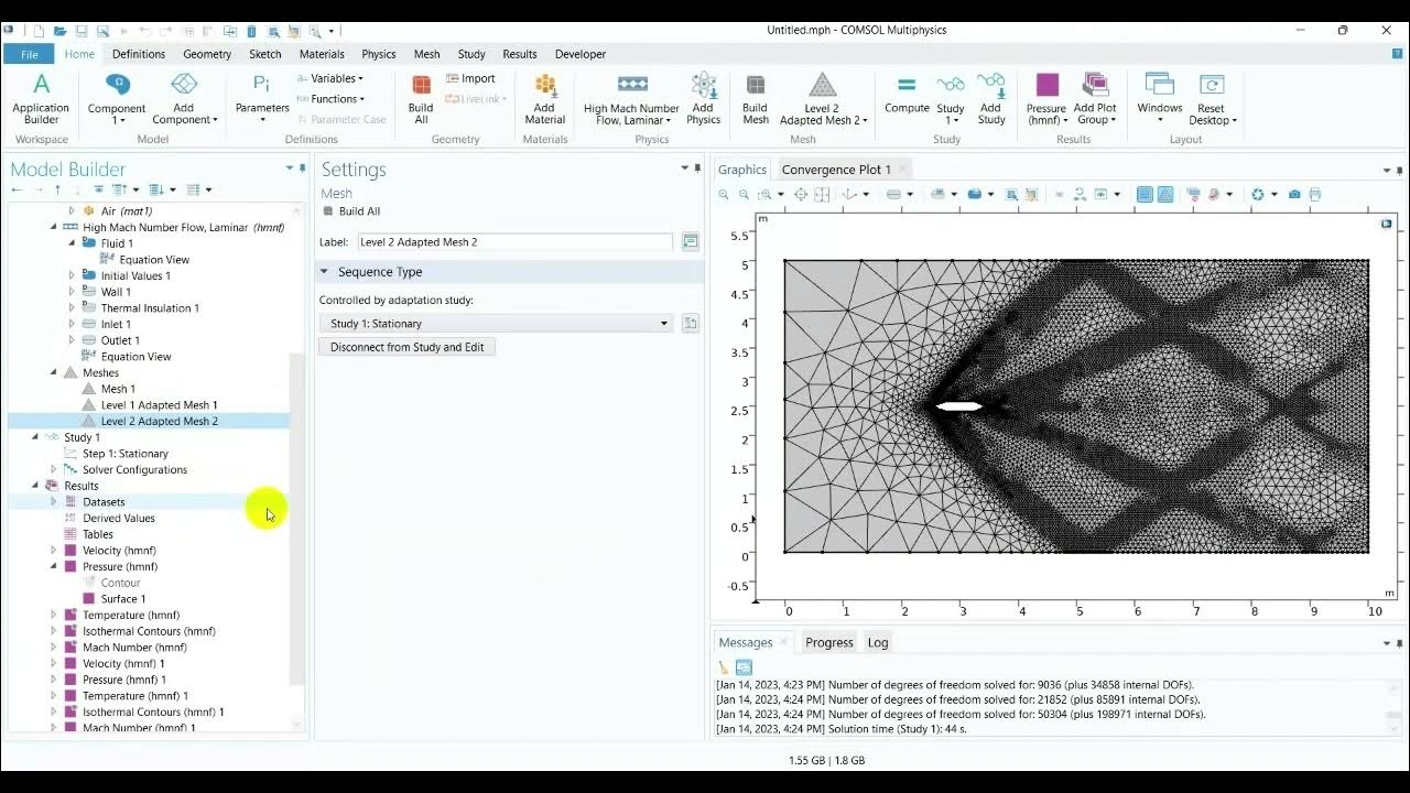 Adaptive Meshing Tool by COMSOL Multiphysics شرح بالعربي - YouTube