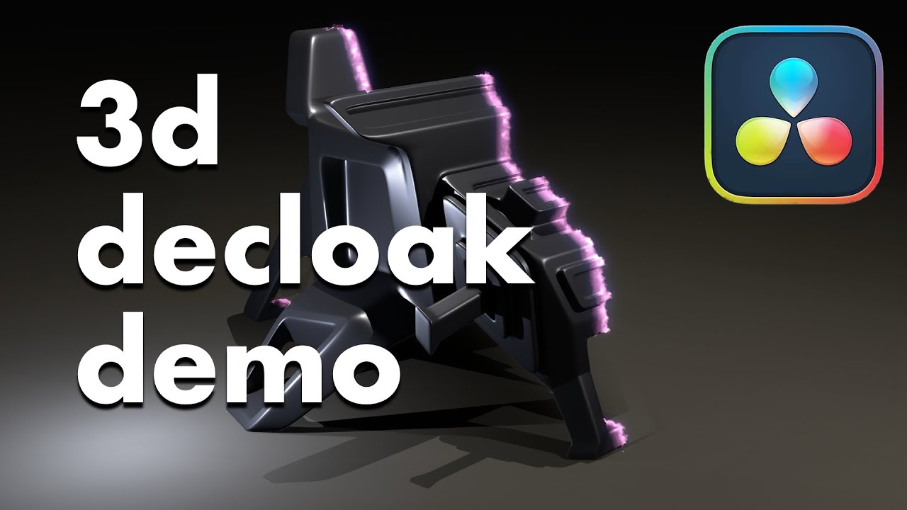 Resolve Fusion: 3D Decloak Demo - YouTube