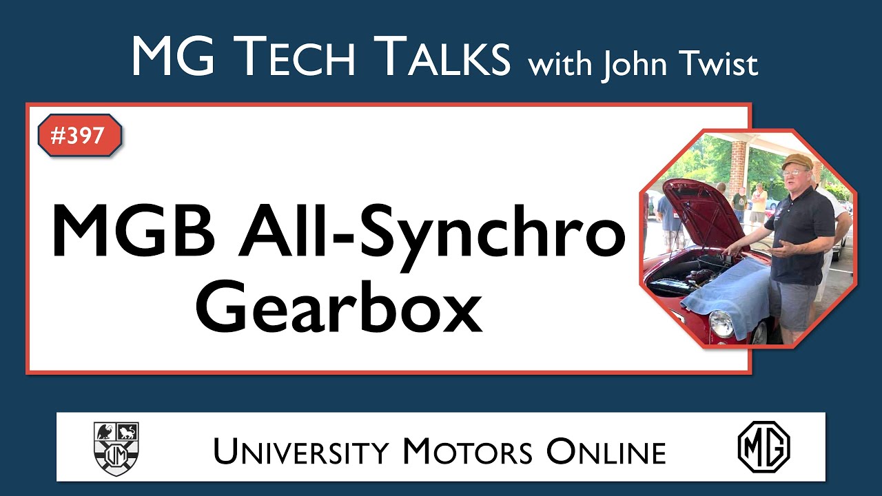 397 MG Tech | MGB All Synchro Gearbox - YouTube
