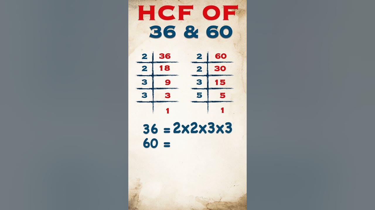 HCF Of 36 And 60 shorts short hcf viral trending hcf lcm Public hcf-of-36-and-60-shorts-short-hcf-viral-trending-hcf-lcm-public