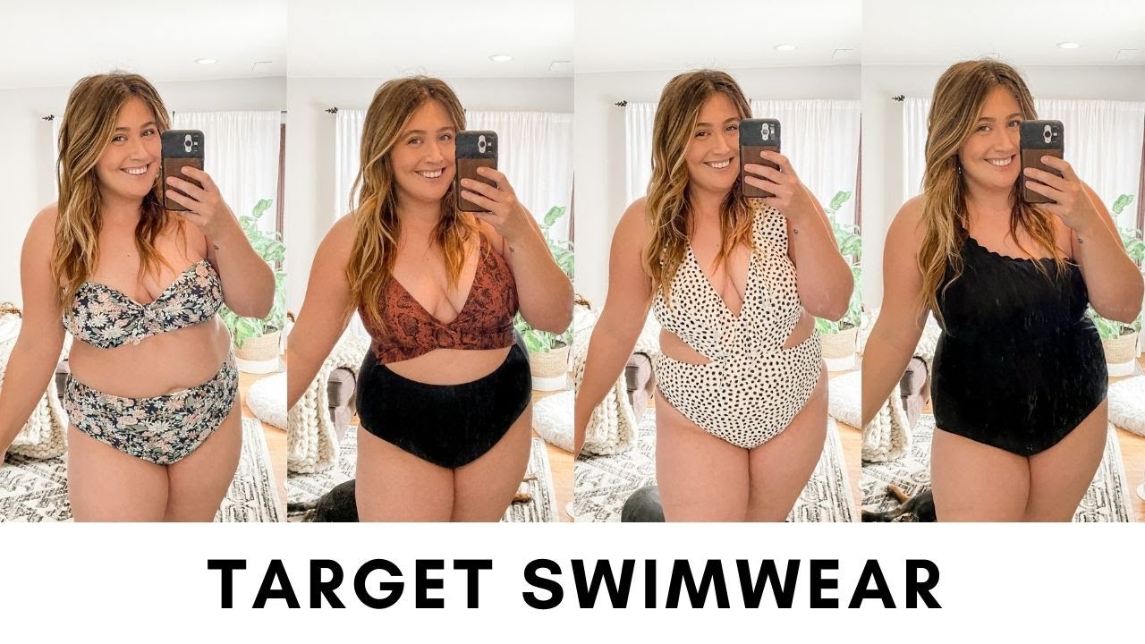 PLUS SIZE TARGET SWIMWEAR TRY ON HAUL 2021 - YouTube