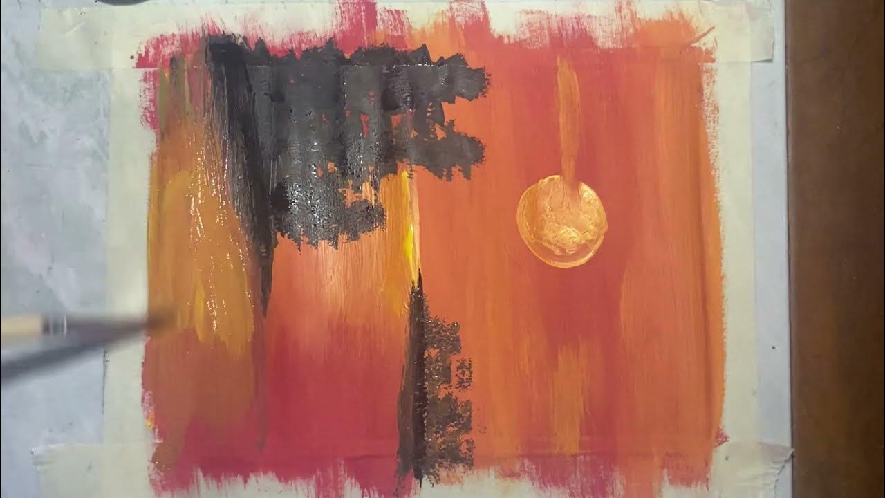 Easy Sunset Painting Tutorial: Create a Beautiful Evening Sky with ...