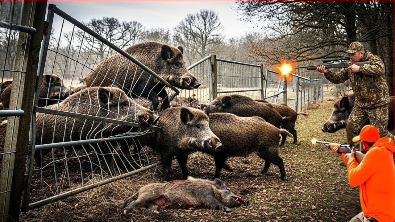 Giant Wild Boar Breaks Through Iron Fence And Invades Farm - How Do ...