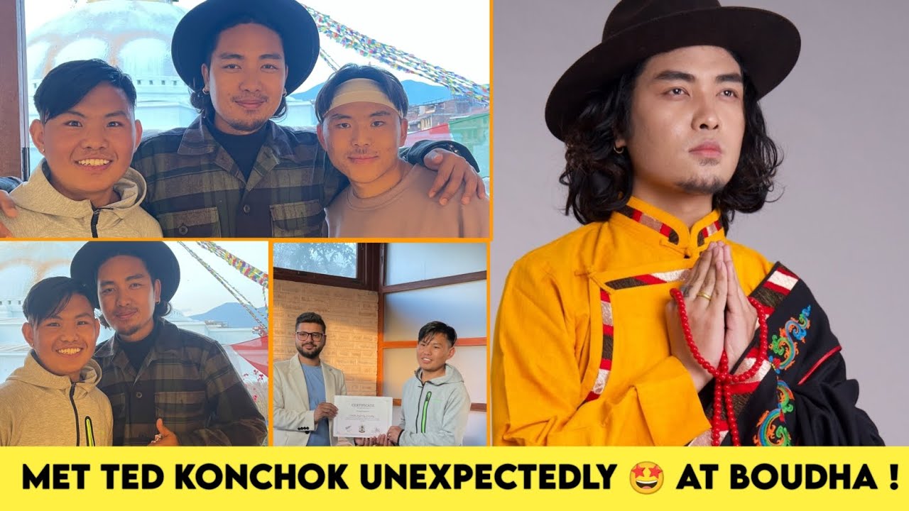 We Met Ted Konchok Unexpectedly 🤩 At Boudha || @TedKunchok Thank You ...