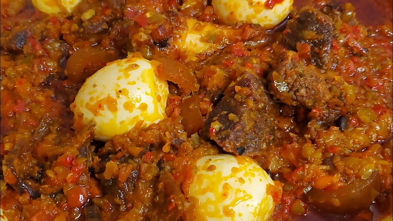 Delicious Palm Oil Stew, Nigerian Recipe - YouTube