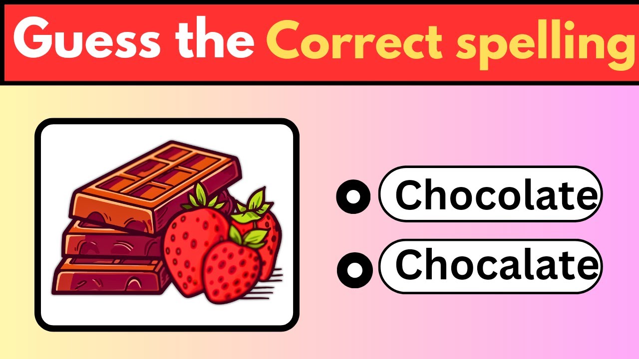 Guess the correct spelling🤠(level up your mind👑) | It's harder 🙊 | Try ...