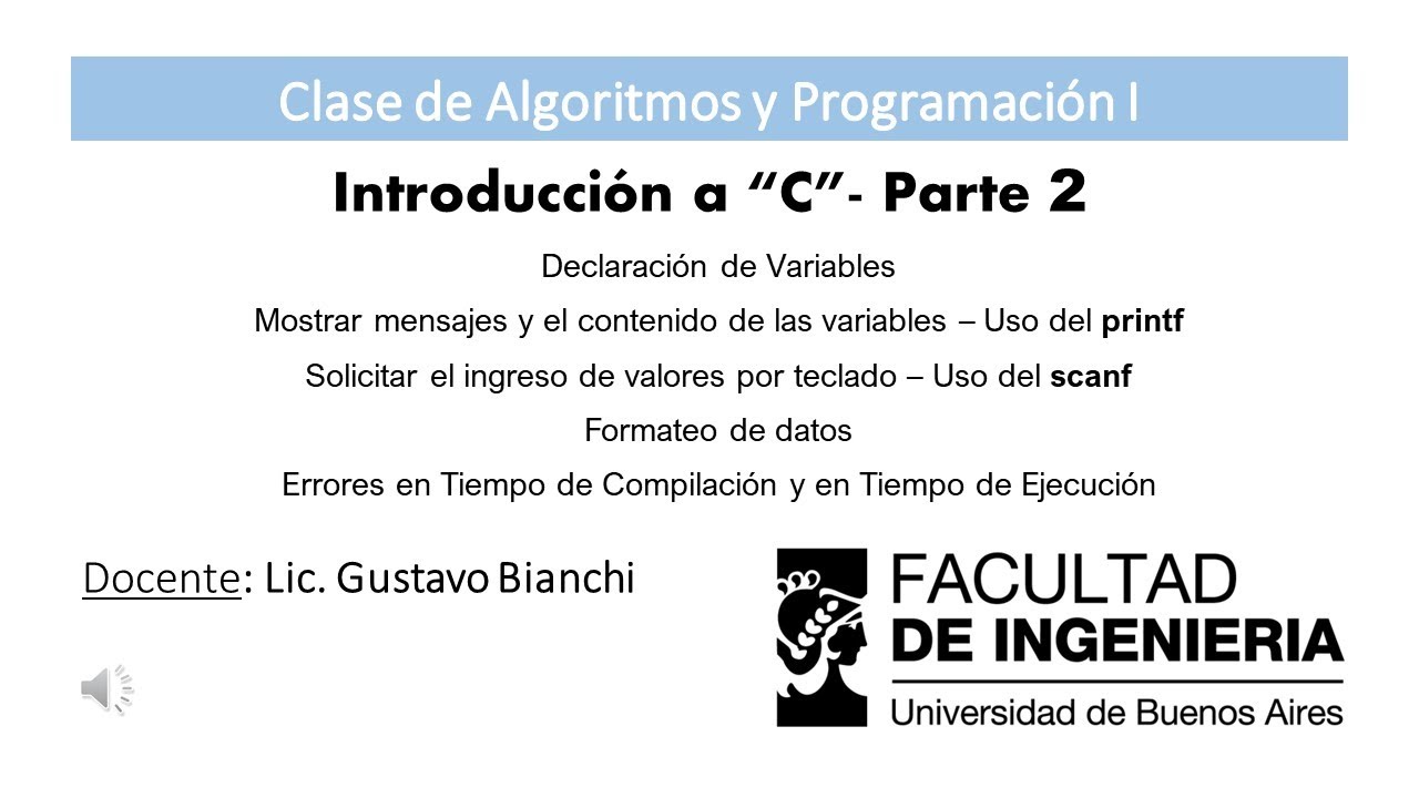 Introducción al lenguaje "C" - Parte 2 - YouTube