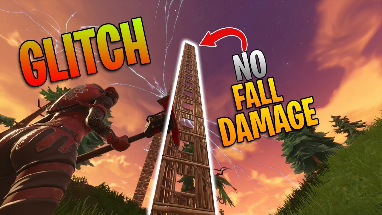 HOW TO TAKE NO FALL DAMAGE IN FORTNITE!! NO FALL DAMAGE GLITCH IN ...