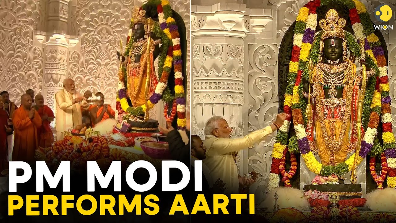Ayodhya Ram Mandir: PM Modi performs aarti in front of Ram Lalla's idol ...