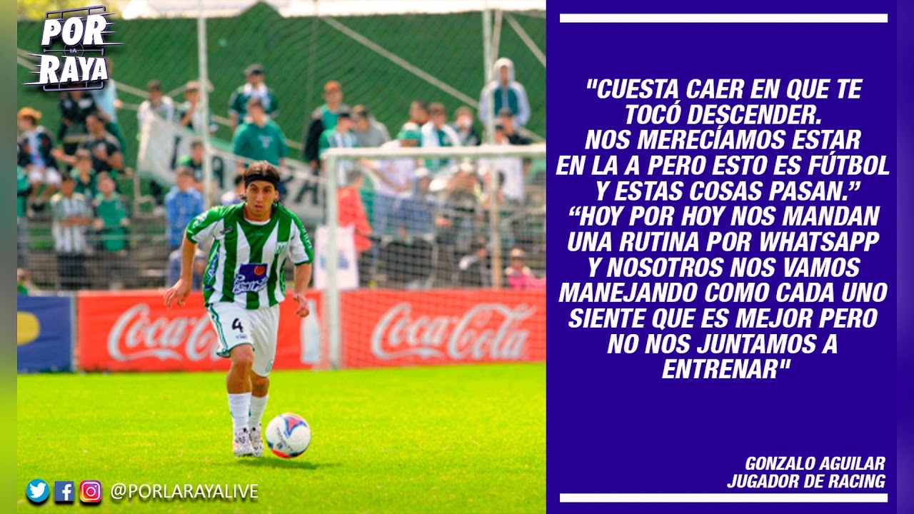 Nota a Gonzalo Aguilar, Jugador de Racing - YouTube