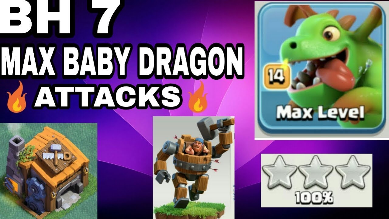 BH7 - Max Baby Dragon Attacks - Best Attack Strategy - Clash of Clans ...