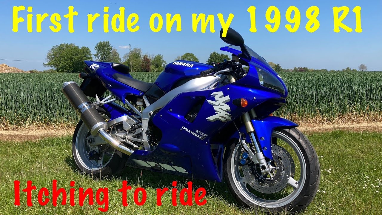 First ride on my 1998 Yamaha YZF R1. - YouTube
